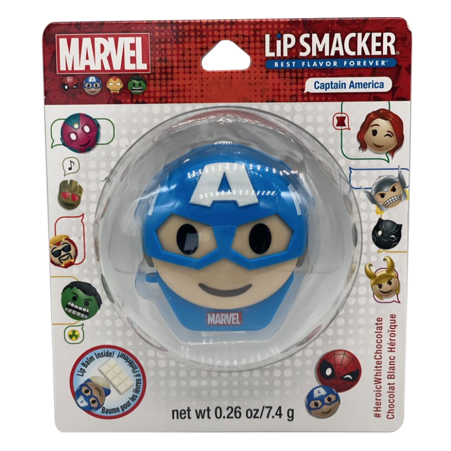 Lip Smacker Marvel Emoji Lip Balm - Captain America – Beautykom